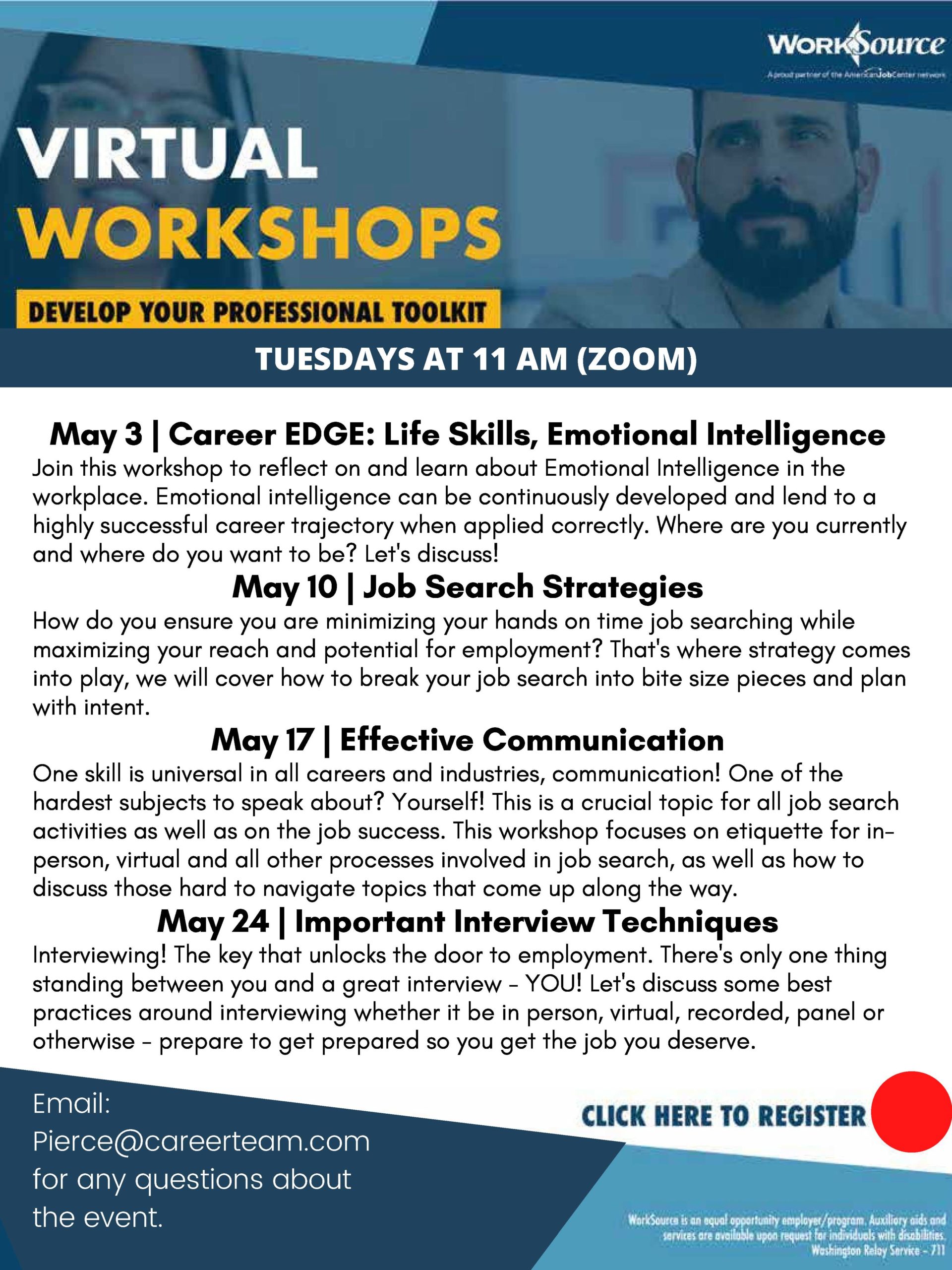 Virtual Career Workshops - May 2022 – WorkSource Pierce